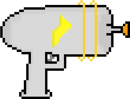 Ray Gun - Pixel Art Anime Face (720x550), Png Download