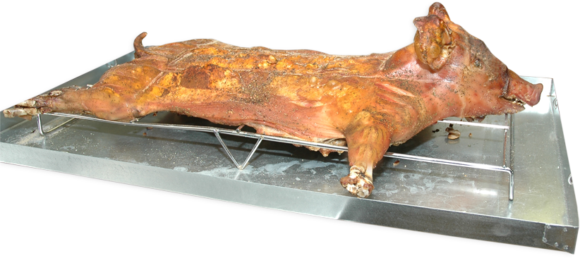 Dsc 4544-shadow - Whole Roasted Pig Png (822x366), Png Download