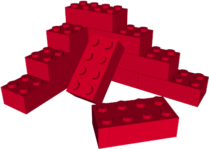 Download Lego Block Png Mcdonald's - Red Lego Blocks | Transparent PNG ...
