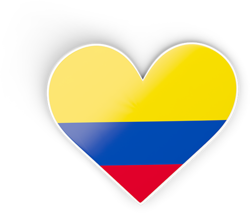 Illustration Of Flag Of Colombia - Colombia Heart Flag Png (640x480 ...