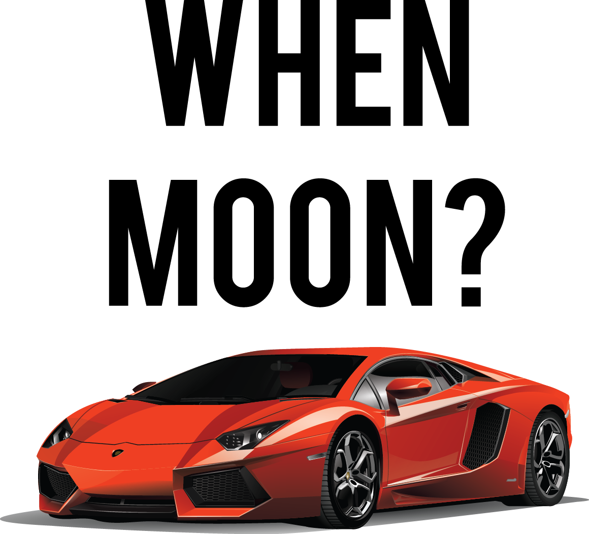 Download When Moon Lambo - Orange Sports Car Racing Birthday ...