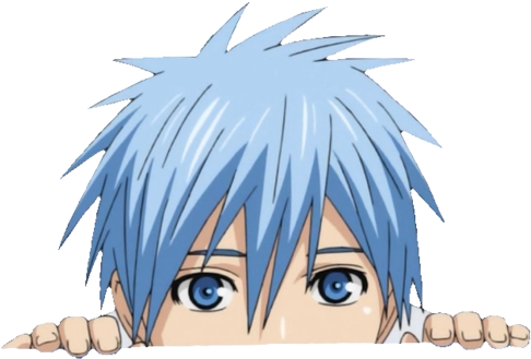 [ Img] - Anime Character Peeking (500x340), Png Download