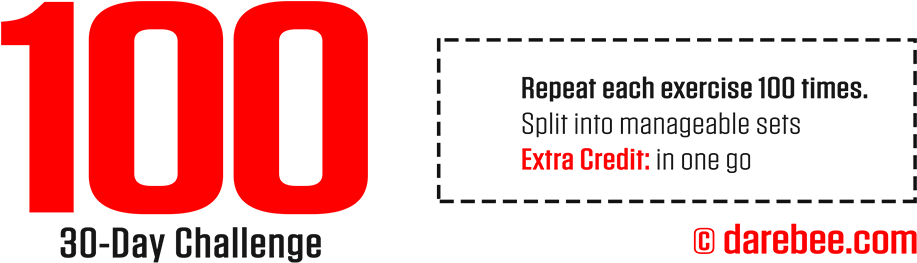 100 Challenge (930x330), Png Download