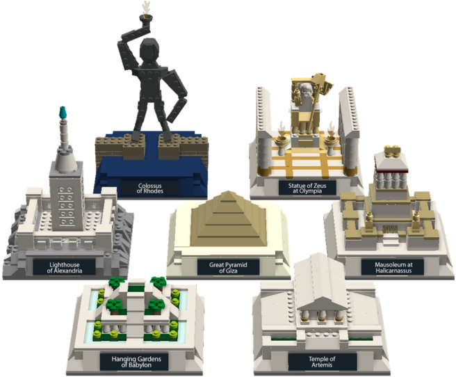 Free The Seven Wonders Png Photos - Seven Wonders Of The World Lego ...