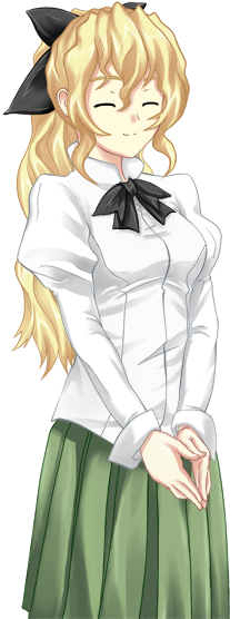 Lilly Basic Cheerful - Katawa Shoujo Lilly Sprites (284x555), Png Download