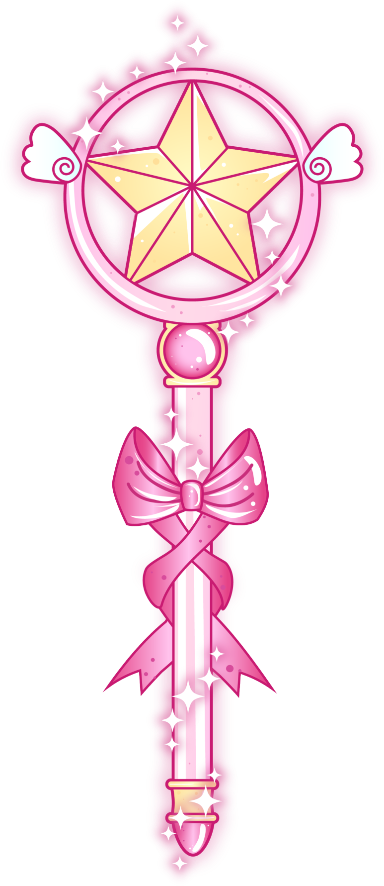 Freeuse Library Moonlight Drawing Magical - Card Captor Sakura Wand ...