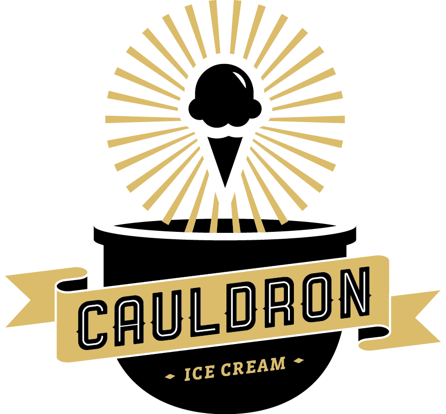 Cauldron Ice Cream Logo (906x841), Png Download