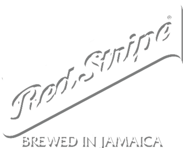 Red Stripe Logo White (550x300), Png Download