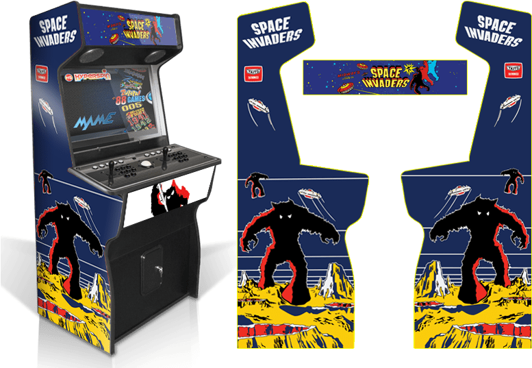 Custom Permanent Full Space Invaders Inspired Graphics - Graphics ...