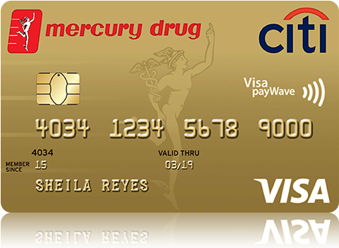 Mercury Drug Citi Card (558x350), Png Download