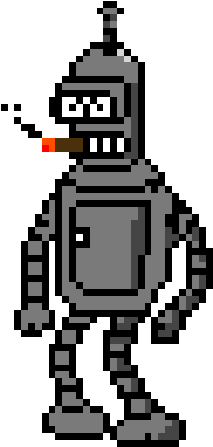 Download Bender - Minecraft Pixel Art Bender | Transparent PNG Download ...