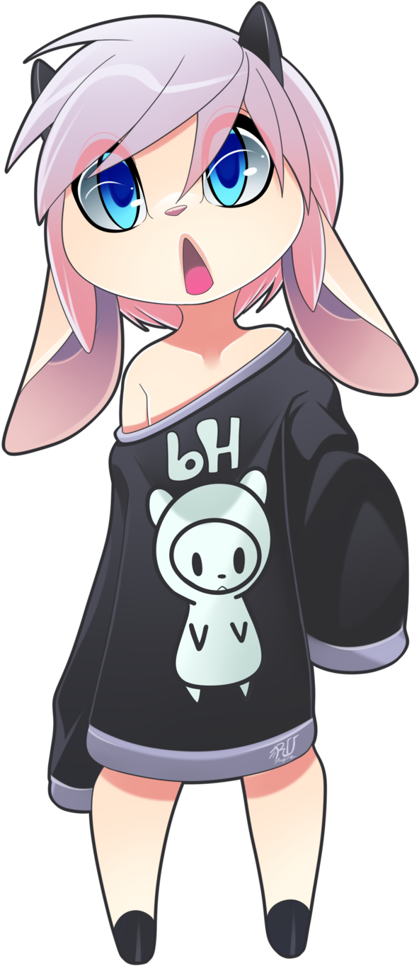 Clipart Goat Cute Anime - Goat Furry Female (600x1365), Png Download