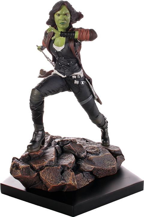 Gamora Statue - Gamora Iron Studios (480x724), Png Download