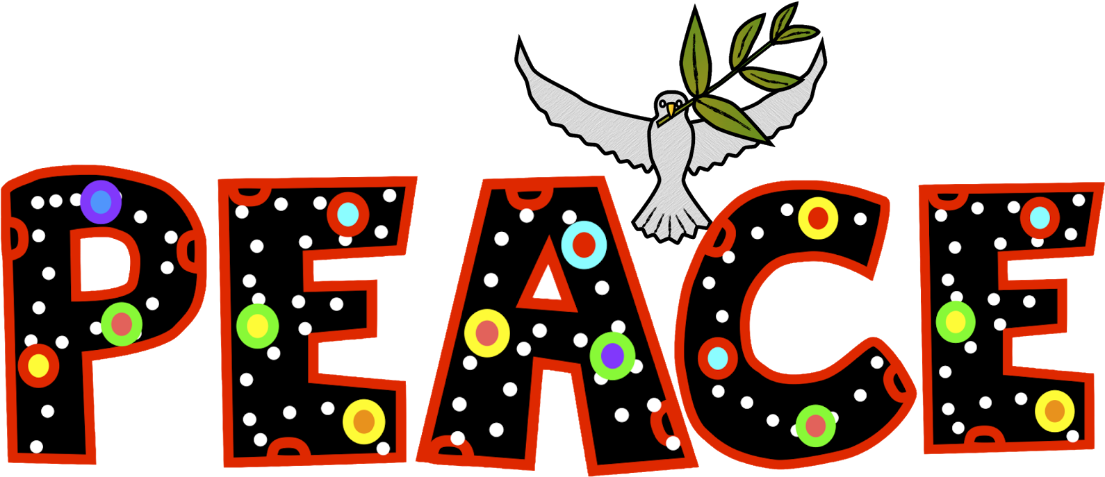 December Clipart Advent ~ Frames ~ Illustrations ~ - Peace Word Clip ...