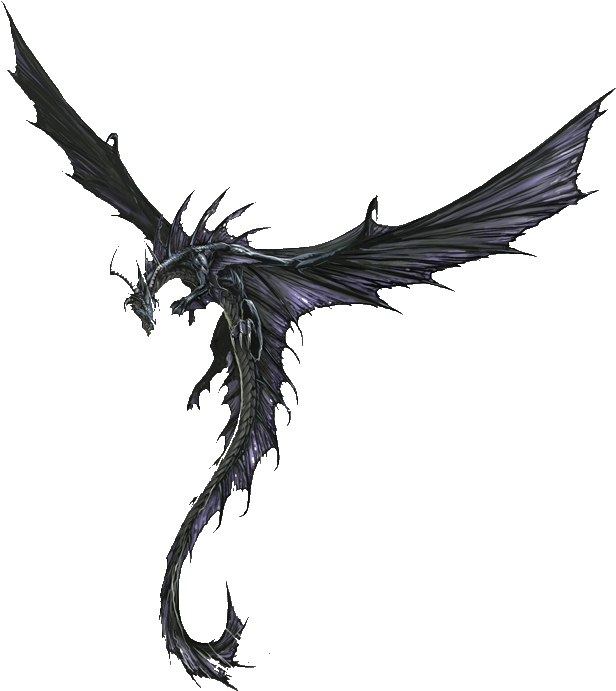 Death Dragon - Black Dragon Render (687x742), Png Download