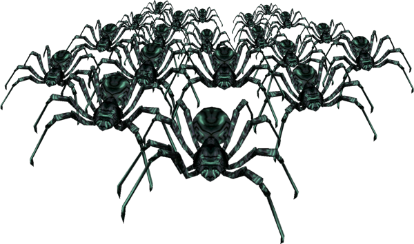 Spider Swarm - Swarm Of Spiders 5e (600x354), Png Download