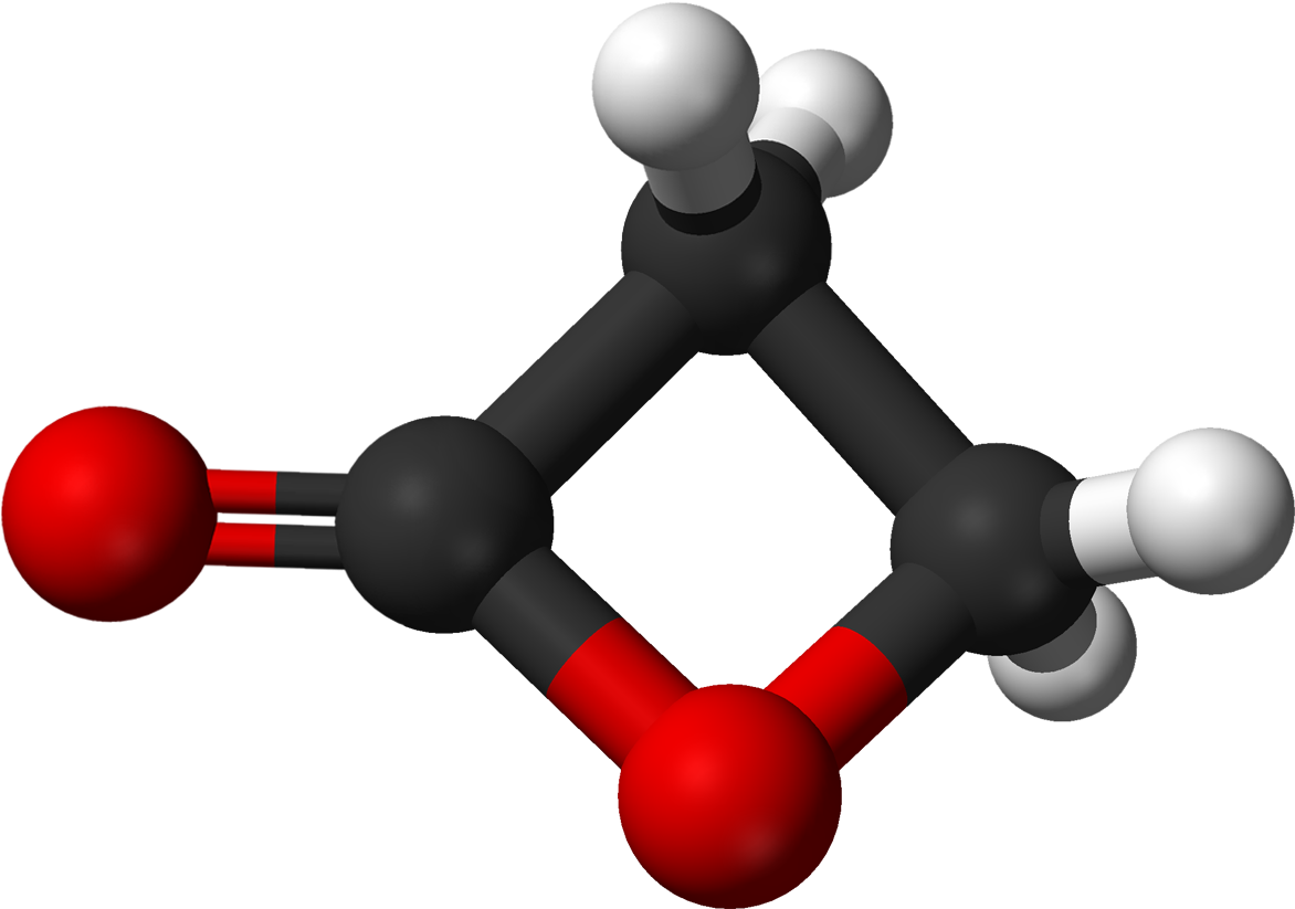 Beta Propiolactone 3d Balls - Beta Propiolactona (1270x950), Png Download