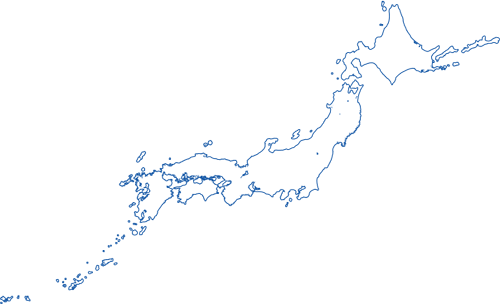 Japan - Japan Map No Background (500x304), Png Download