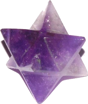 Amethyst Merkaba - Merkaba Crystal (363x365), Png Download