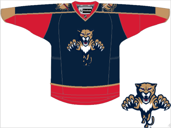 Panthers - Florida Panthers Decals 5ct (592x444), Png Download