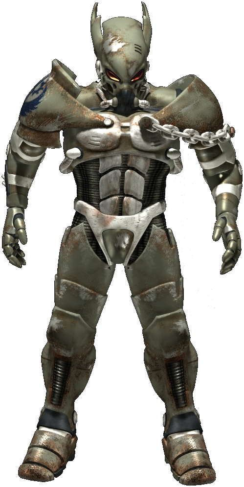 Western Bos Paladin - Fallout Power Armor Png (499x995), Png Download