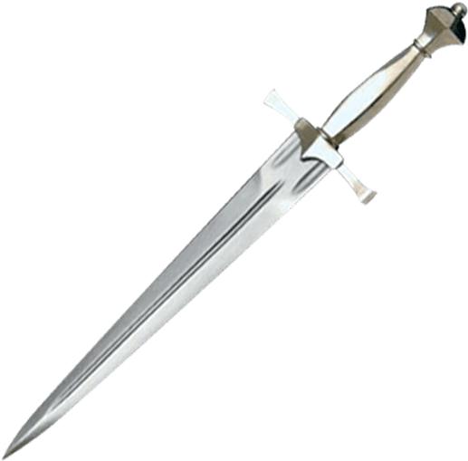 Download Silver Hilted Dagger | Transparent PNG Download | SeekPNG