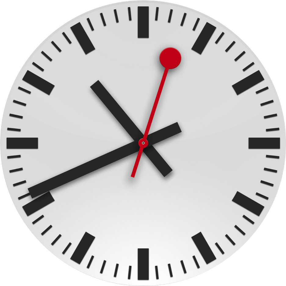 Clipart Free Images - Ios 6 Clock App (1024x1024), Png Download