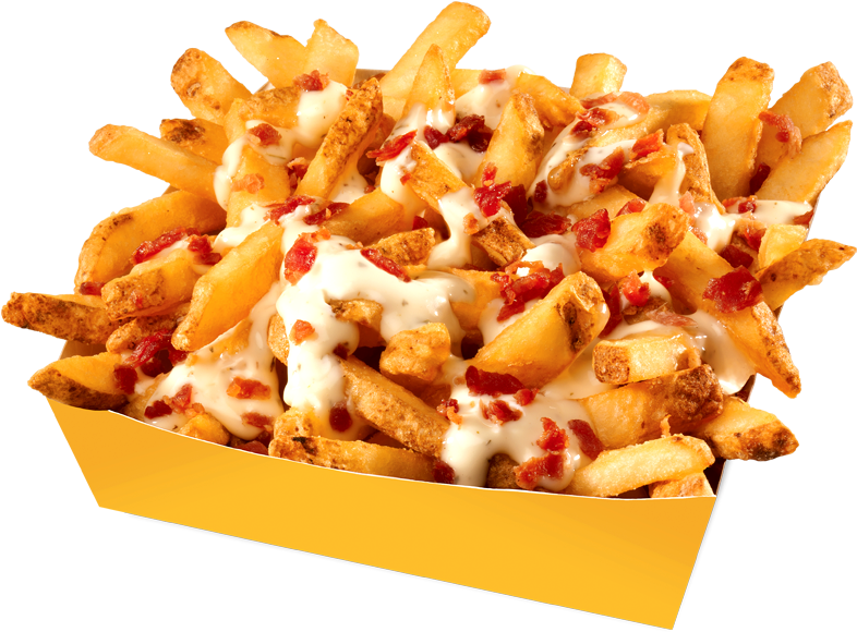 Hardee's Bacon Cheddar Fries (800x638), Png Download