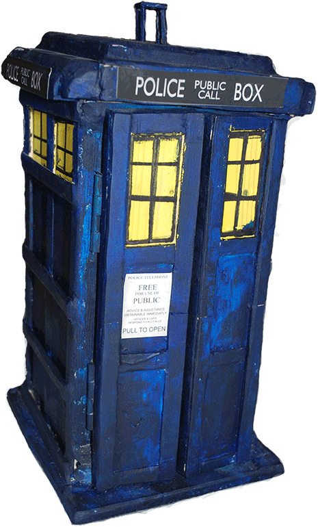 A Hand-made Tardis Pi Case - Raspberry Pi Tardis Case (487x800), Png ...
