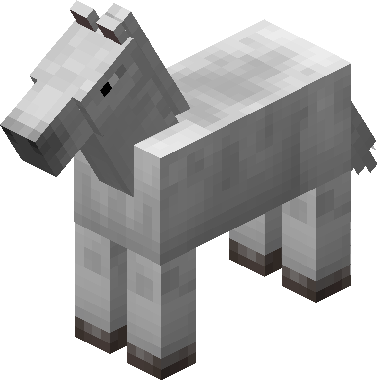Minecraft Donkey Model (765x897), Png Download