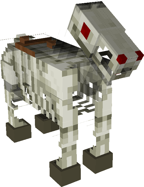 Minecraft Skeleton Pony Download - Skeleton Horse Minecraft Png ...