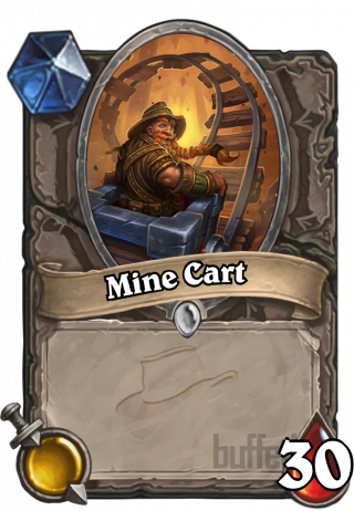 Mine Cart - Hearthstone Card Example (320x462), Png Download
