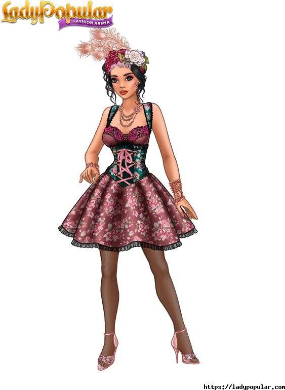 Image - Lady Popular (600x800), Png Download