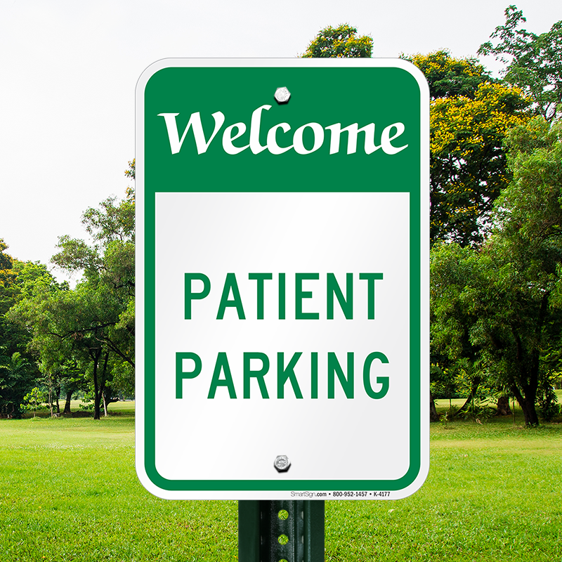 Welcome Patient Parking Sign - Bump Ahead Sign (800x800), Png Download