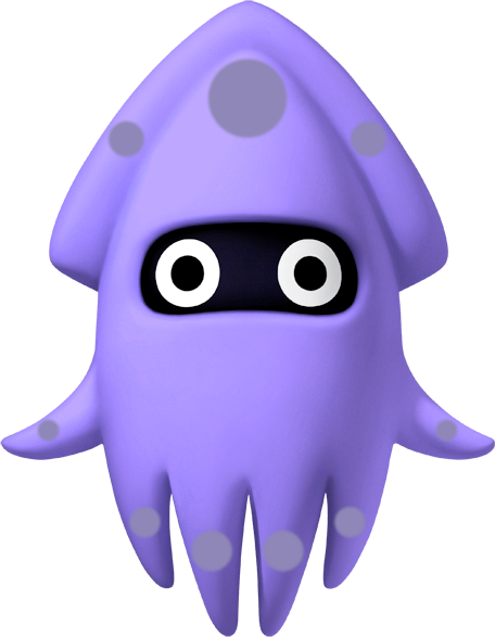 Poison Blooper Artwork 3d - Super Paper Mario (456x587), Png Download