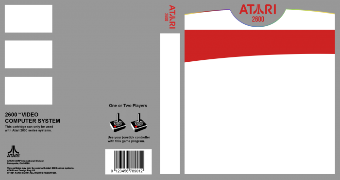 Download Atari 2600 Cover Template | Transparent PNG Download | SeekPNG