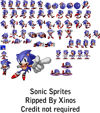 Download Sonic - Sonic 1 Sprites Png | Transparent PNG Download | SeekPNG