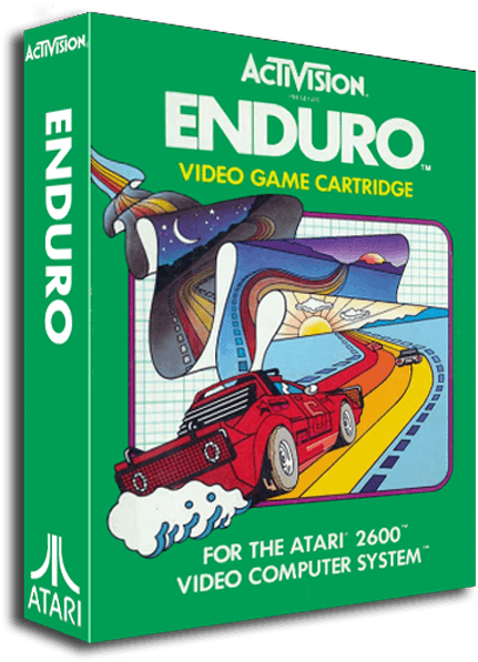 Enduro Atari 2600 Video Game | Dkoldies (479x599), Png Download