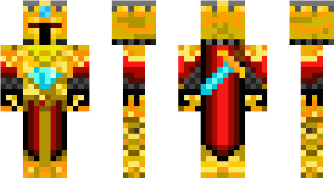 Minecraft Skin Rey De Reyes (750x442), Png Download