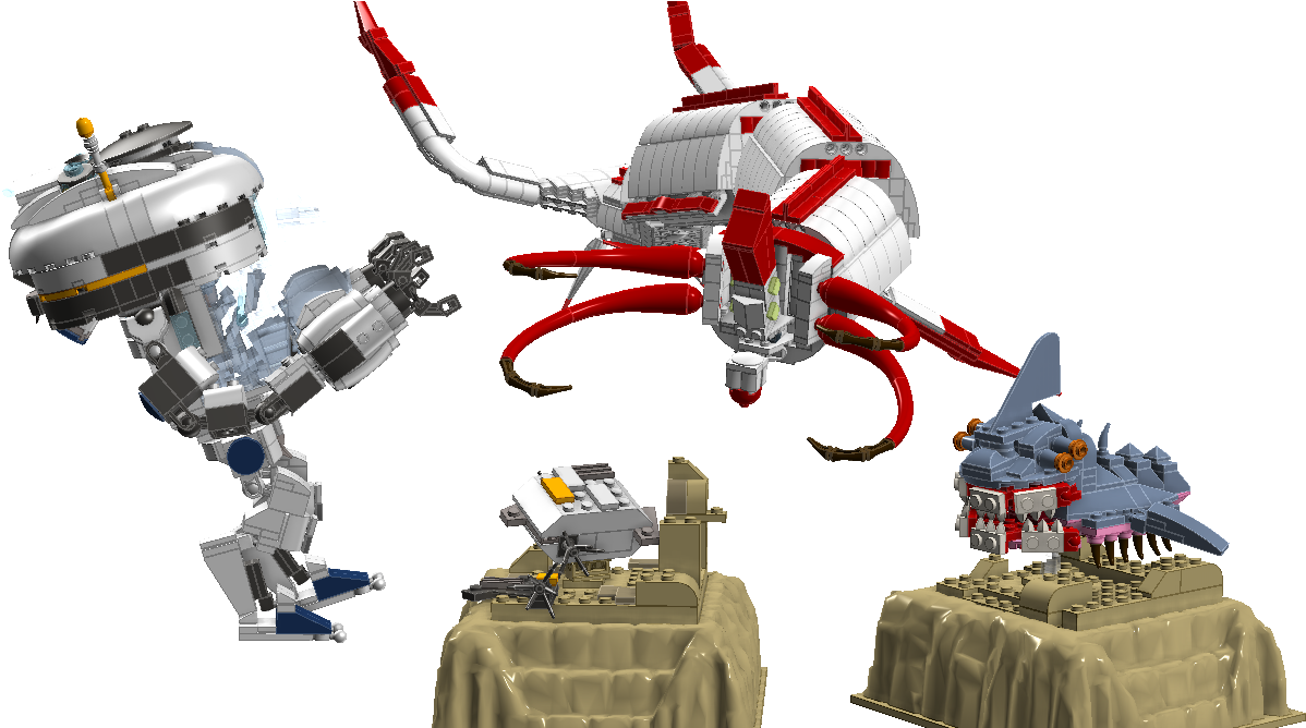 Reaper Leviathan Attack - Lego Subnautica Reaper Leviathan (1280x667 ...