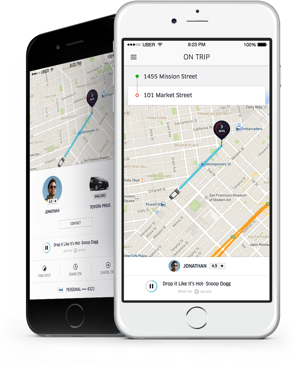 How It Works - Uber Phone Png (1011x1278), Png Download