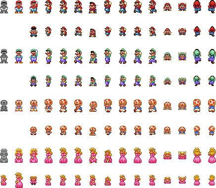Download Heroes - Super Mario Bros 2 Sprites | Transparent PNG Download ...