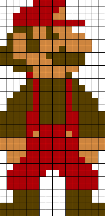 Big Mario Nes Perler Perler Bead Pattern / Bead Sprite - Big Mario ...