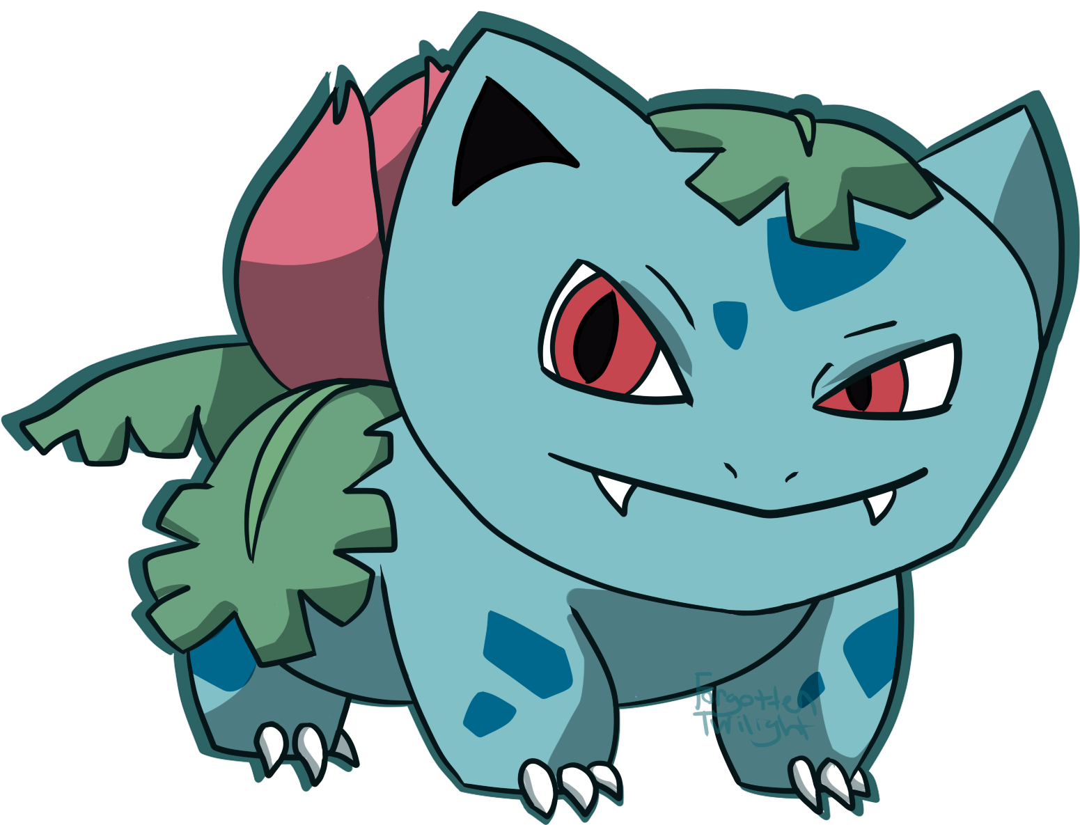Ivysaur (1600x1400), Png Download
