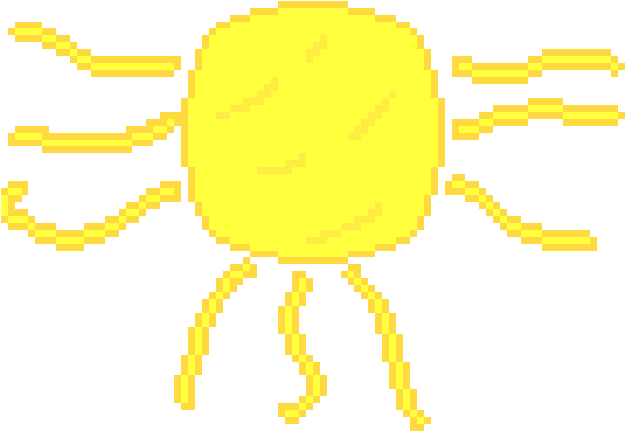 Download Transparent Sun Pixel Art - Sun Pixel Art Transparent ...