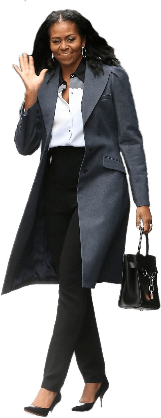 Celebrities - Transparent Michelle Obama Png (634x1440), Png Download