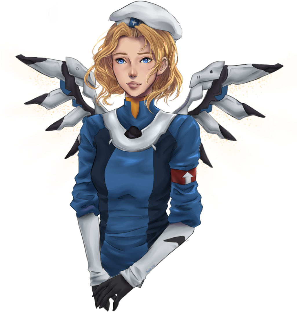 16 Apr - Mercy Skin Overwatch Uprising (1024x1168), Png Download