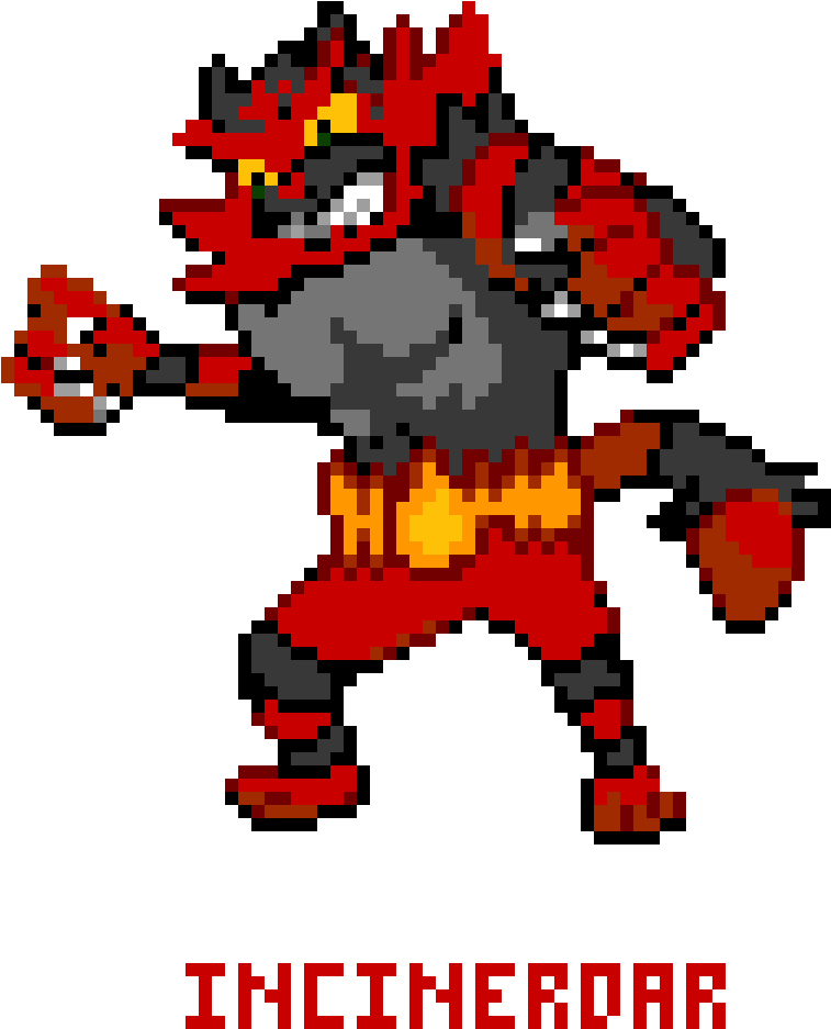 Colors Download Settings - Incineroar (1200x1200), Png Download
