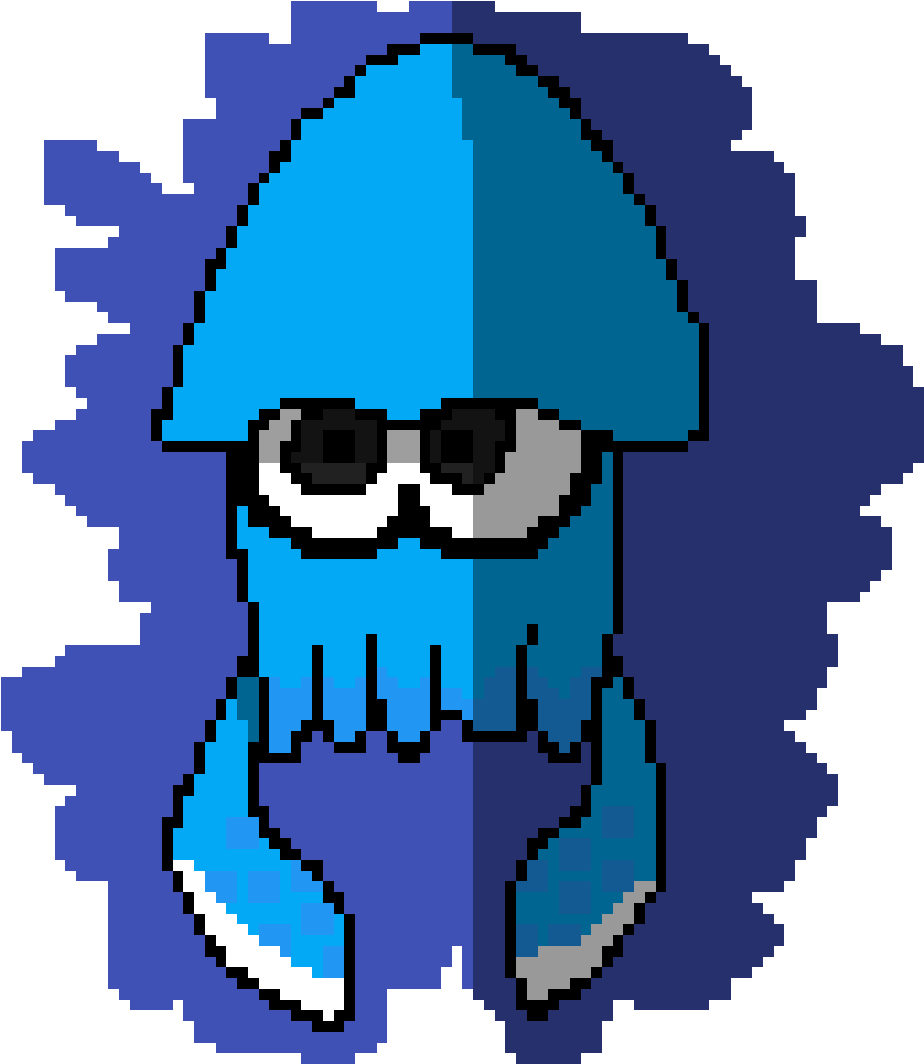 Splatoon - Squid Blue (1200x1200), Png Download