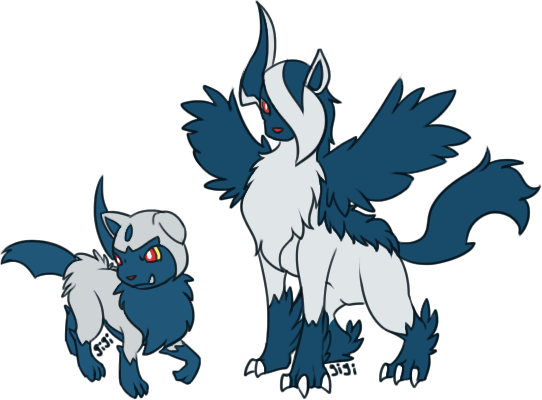 Mega Absol - Evolution (542x400), Png Download